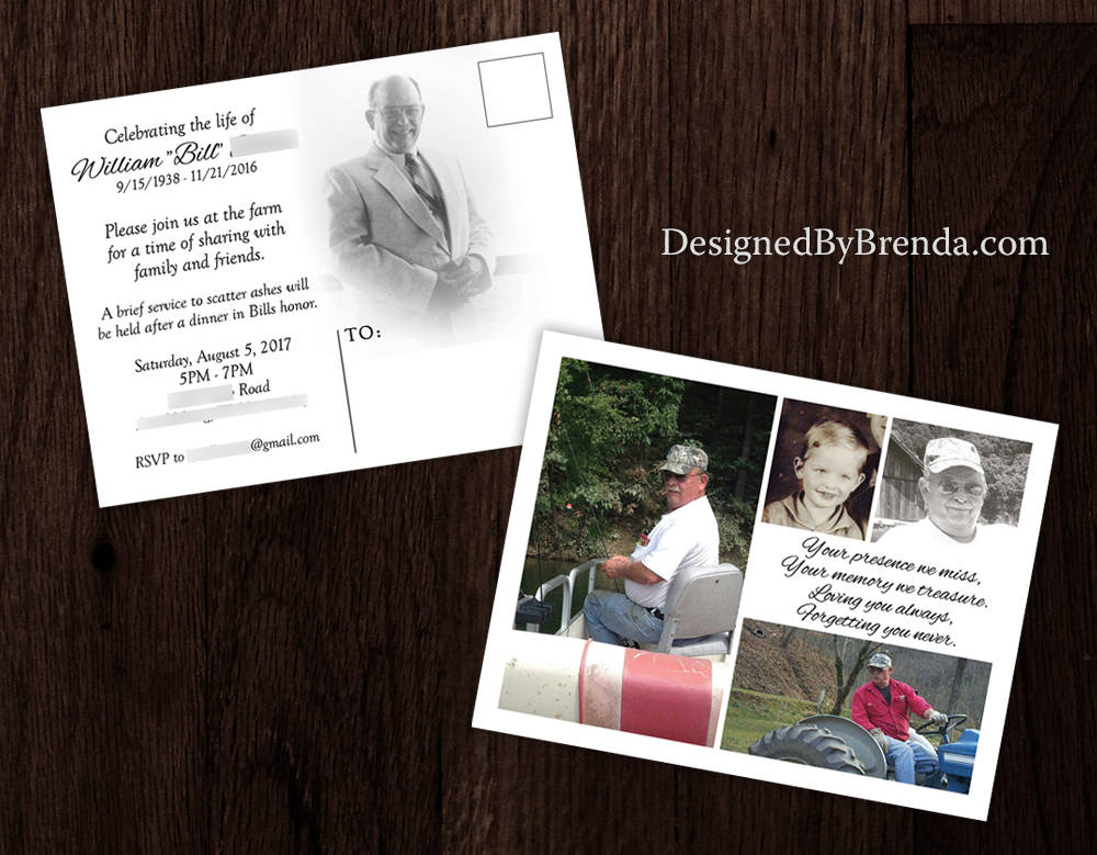 Personalized Memorial Cards Funeral Thank You Note or - Etsy