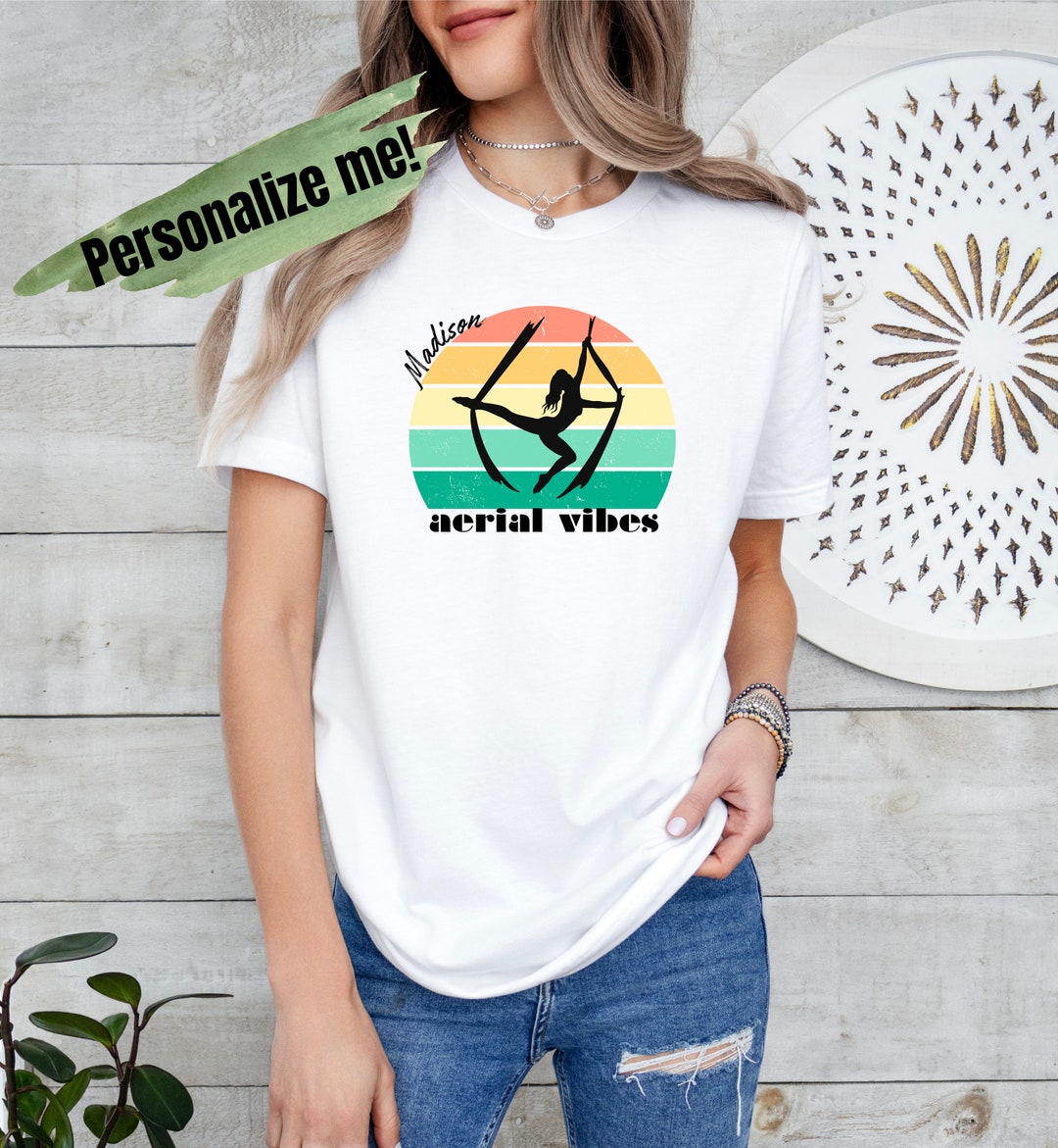 Personalized Aerial Shirt, Unique Gift for Her, Hoop, Aerial Fabric ...