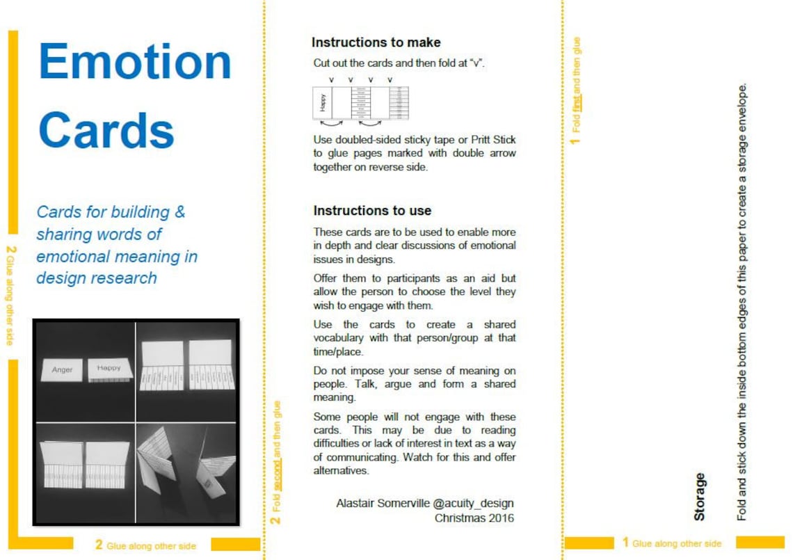 Emotion Cards for Building & Sharing Words in Design and UX Research - Etsy