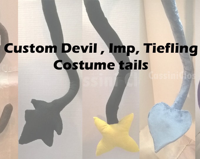 Custom Devil, Imp, Tiefling, Costume Tails. - Etsy