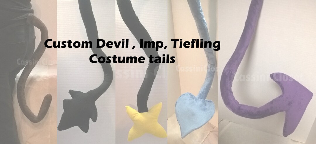 Custom Devil, Imp, Tiefling, Costume Tails. - Etsy