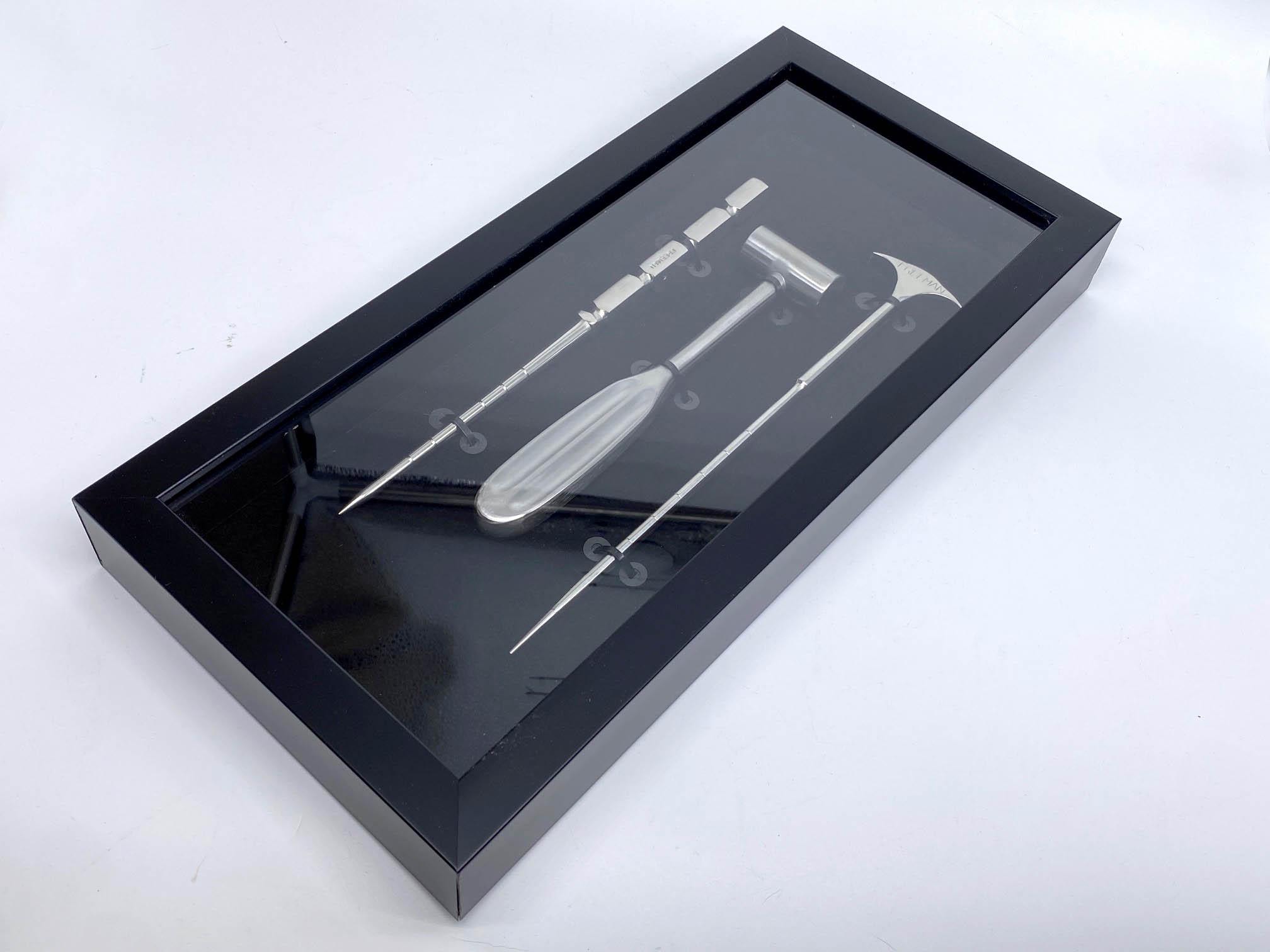Lobotomy Orbitoclast & Hammer , Knife Surgical Medical Tools Shadowbox ...