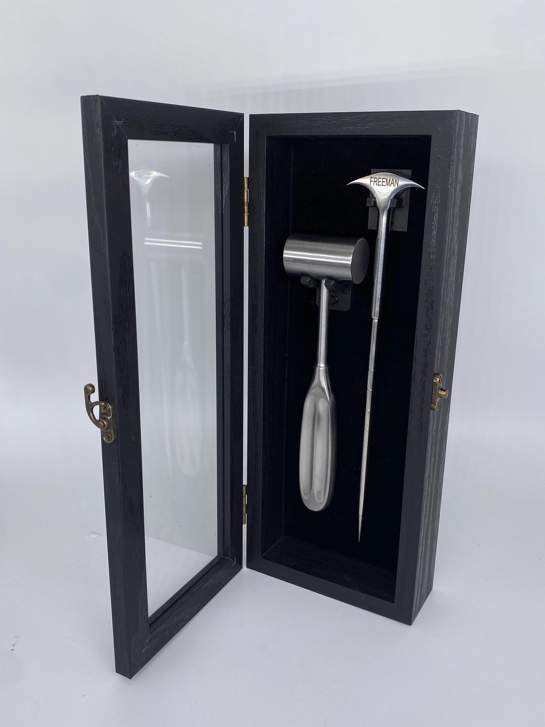 Lobotomy Orbitoclast & Hammer Surgical Medical Tools Shadowbox With ...