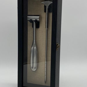 Lobotomy Orbitoclast & Hammer Surgical Medical Tools Shadowbox With ...