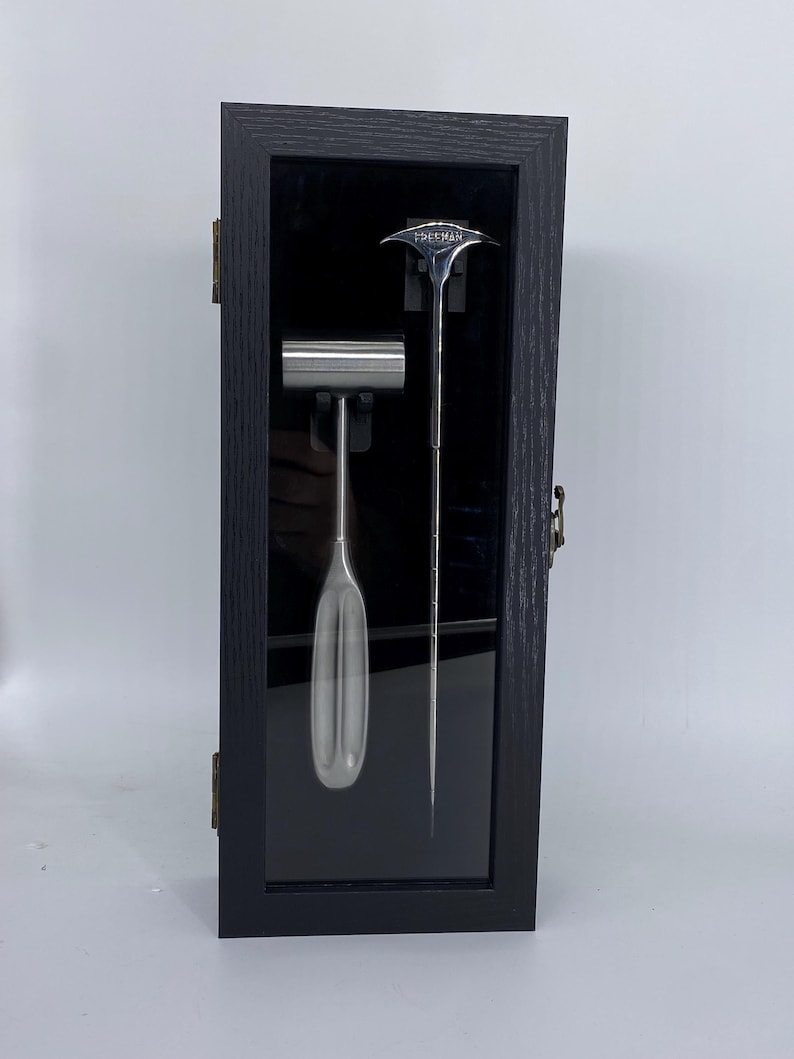 Lobotomy Orbitoclast & Hammer Surgical Medical Tools Shadowbox With ...