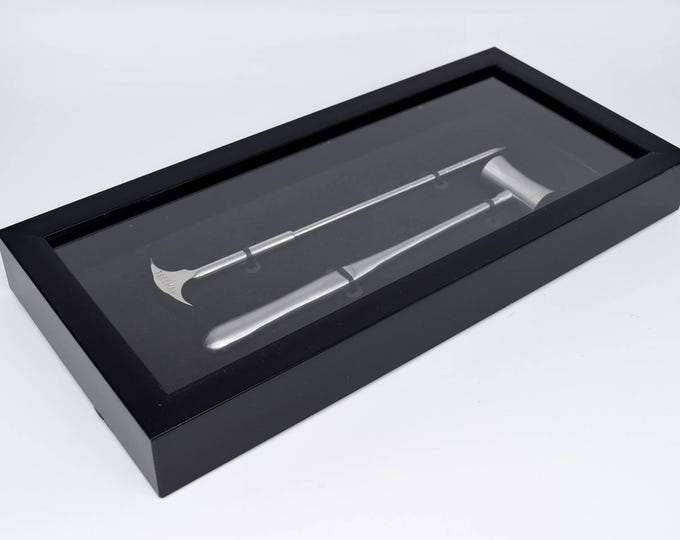 Lobotomy Orbitoclast & Hammer Surgical Medical Tools Shadowbox With ...
