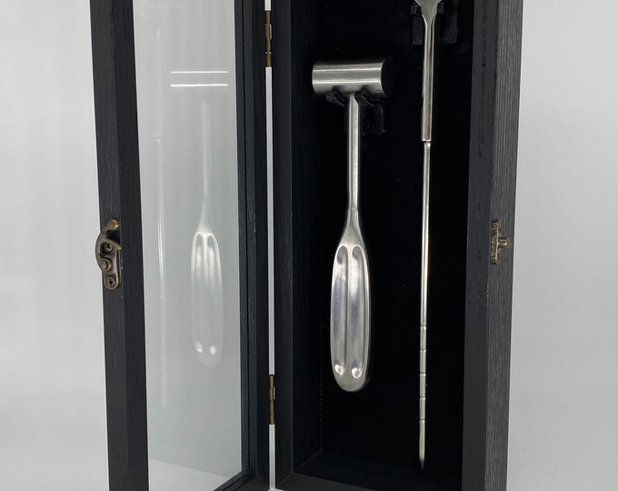 Lobotomy Orbitoclast & Hammer Surgical Medical Tools Shadowbox With ...