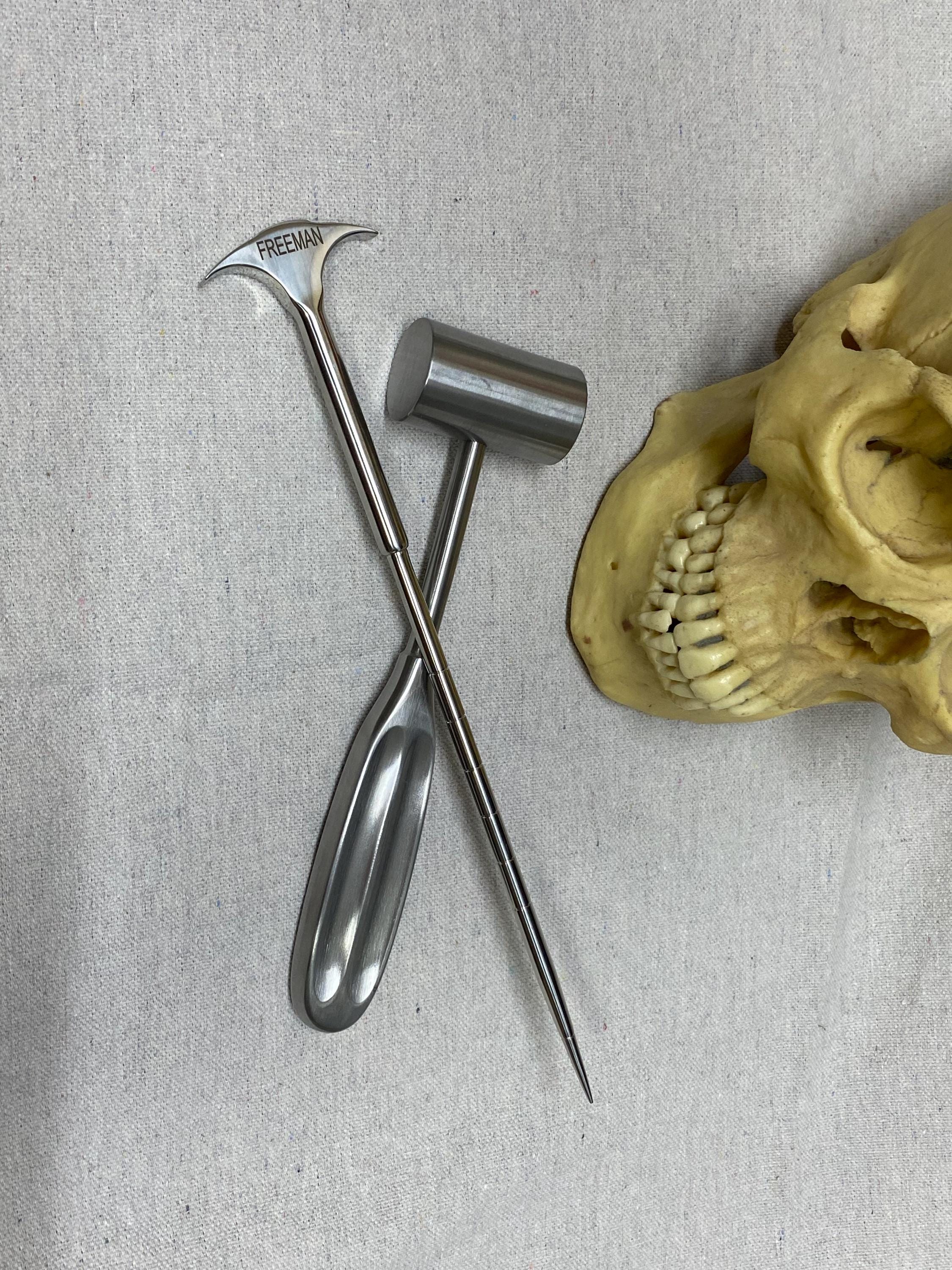 Lobotomy Orbitoclast & Hammer Surgical Medical Tools Shadowbox With ...