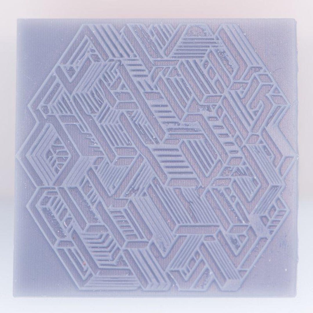Geometric HD Texture Stamp 1 for Metal Clay, Polymer Clay, Fimo, High ...