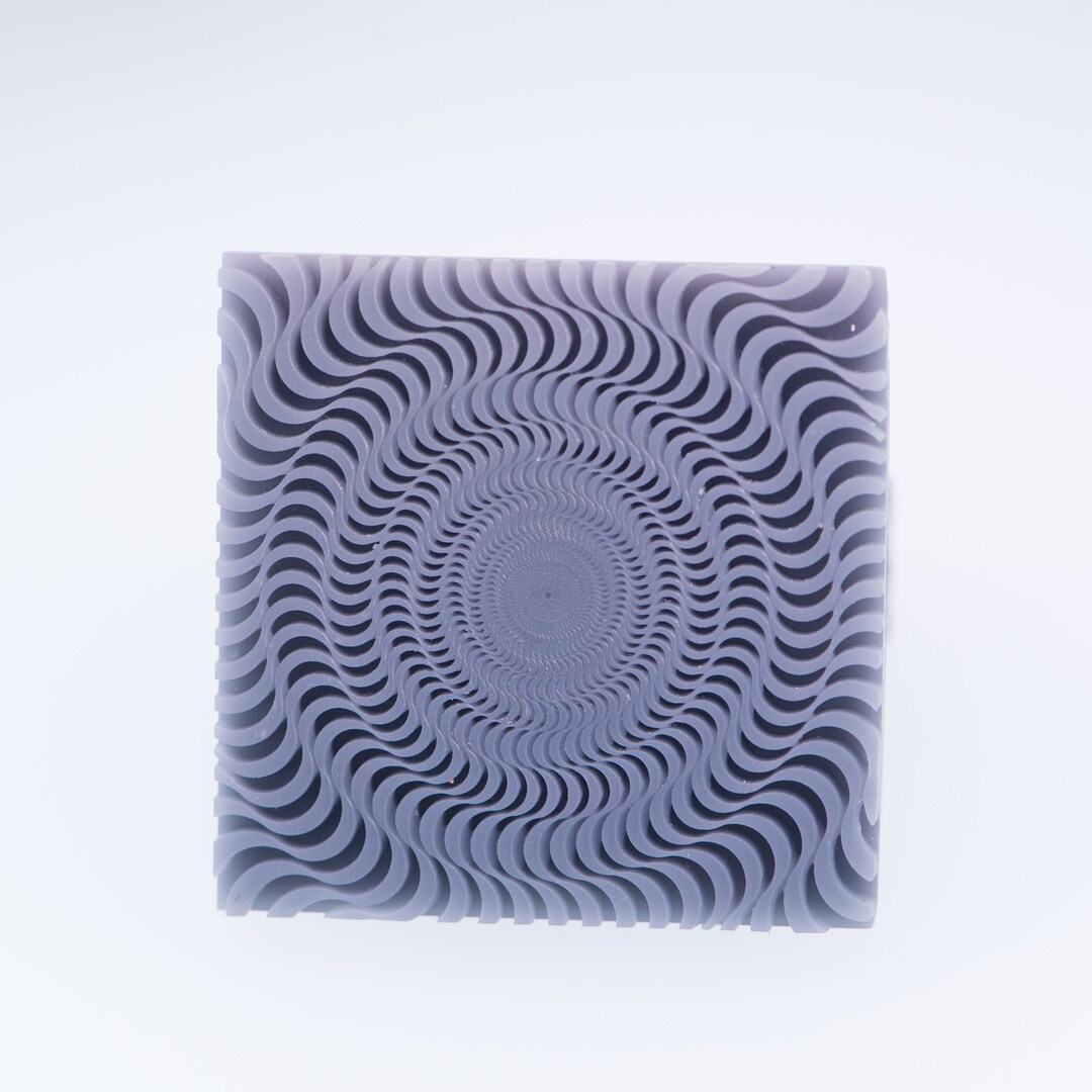 Optical Illusion HD Texture Stamp 1 for Metal Clay, Polymer Clay, Fimo ...