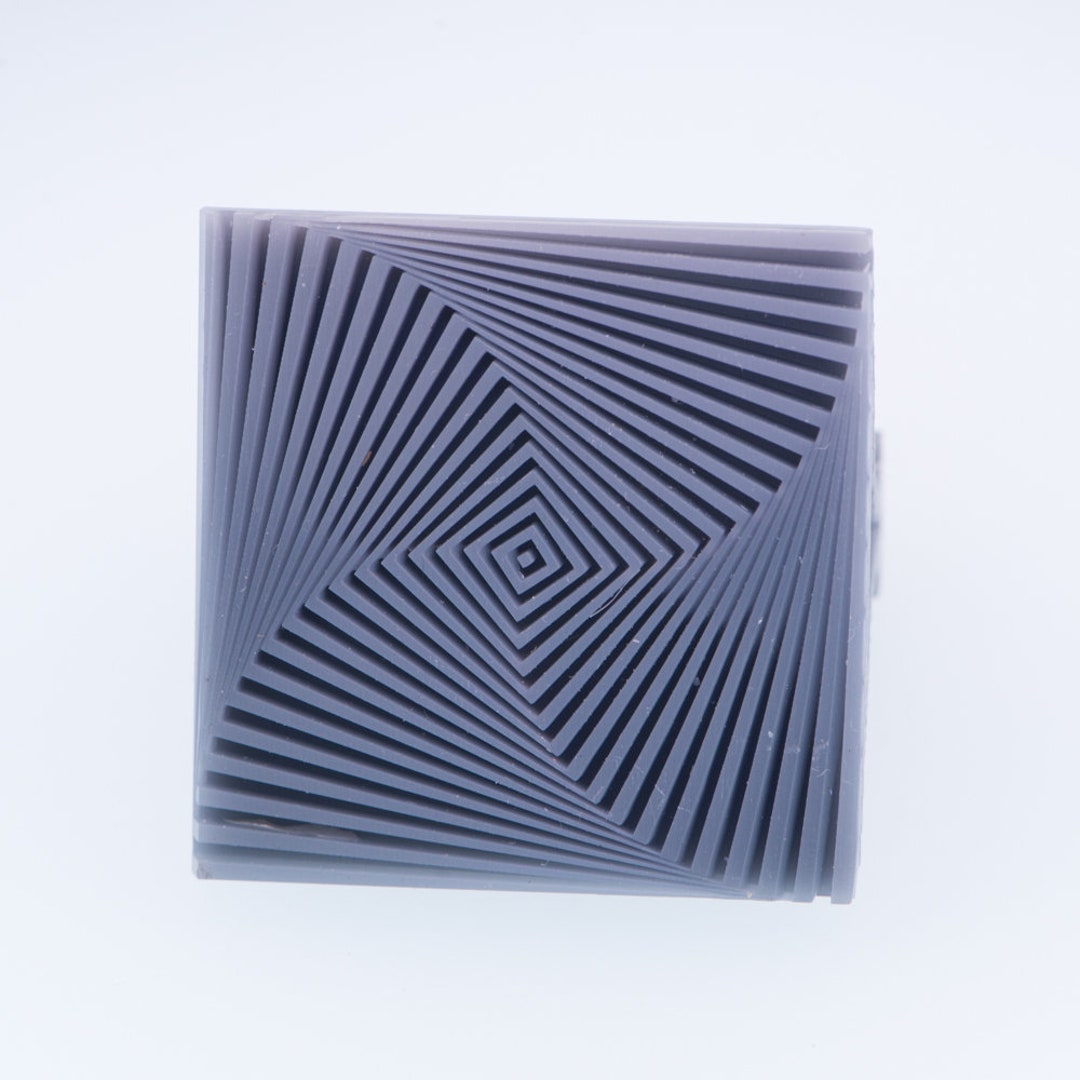 Optical Illusion HD Texture Stamp 4 for Metal Clay, Polymer Clay, Fimo ...