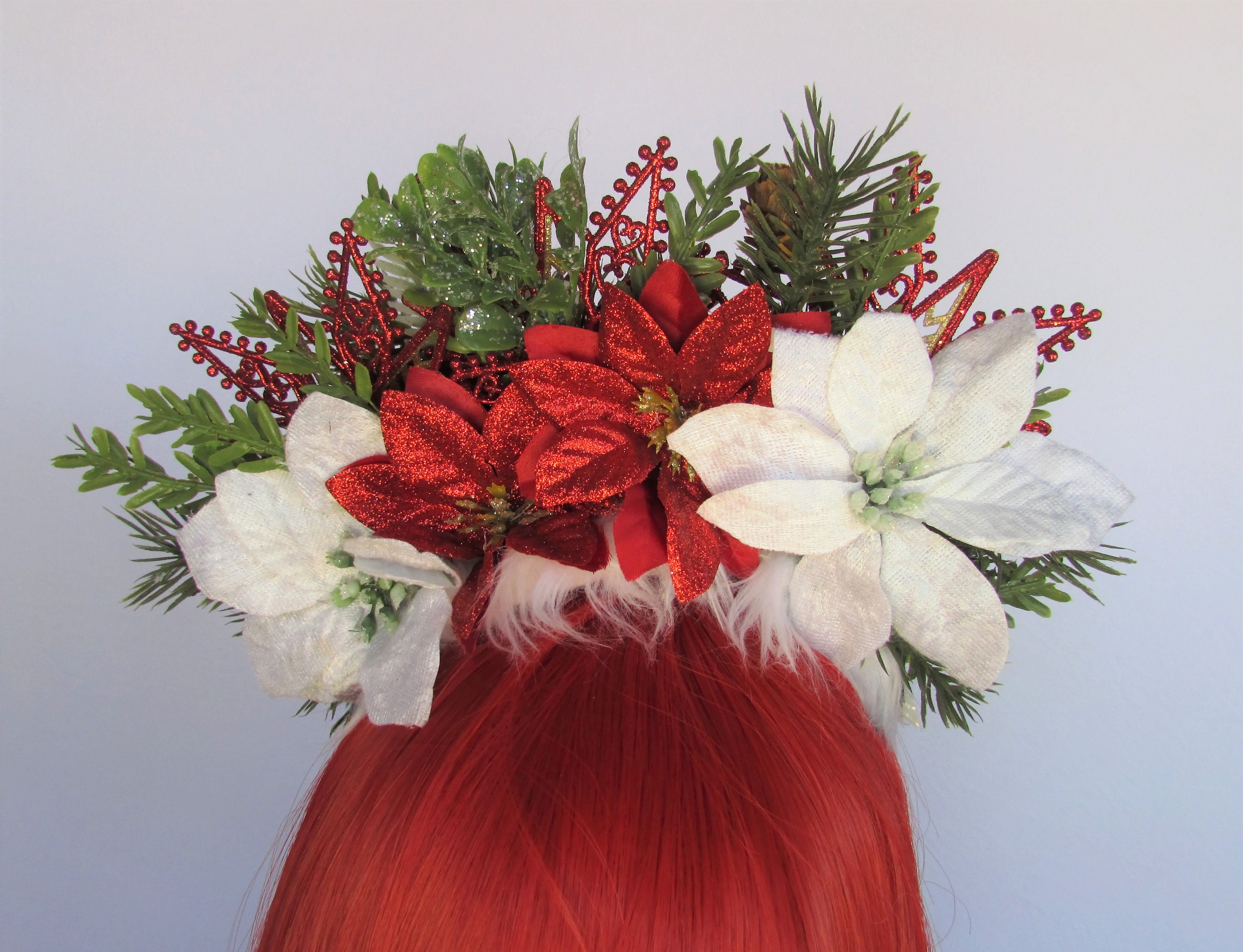 Christmas Owl Headband, Holiday Headband, Christmas Headband Adult ...