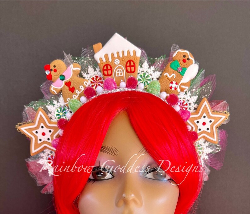 Gingerbread Gum Drop Headdress Peppermint Christmas Headband - Etsy