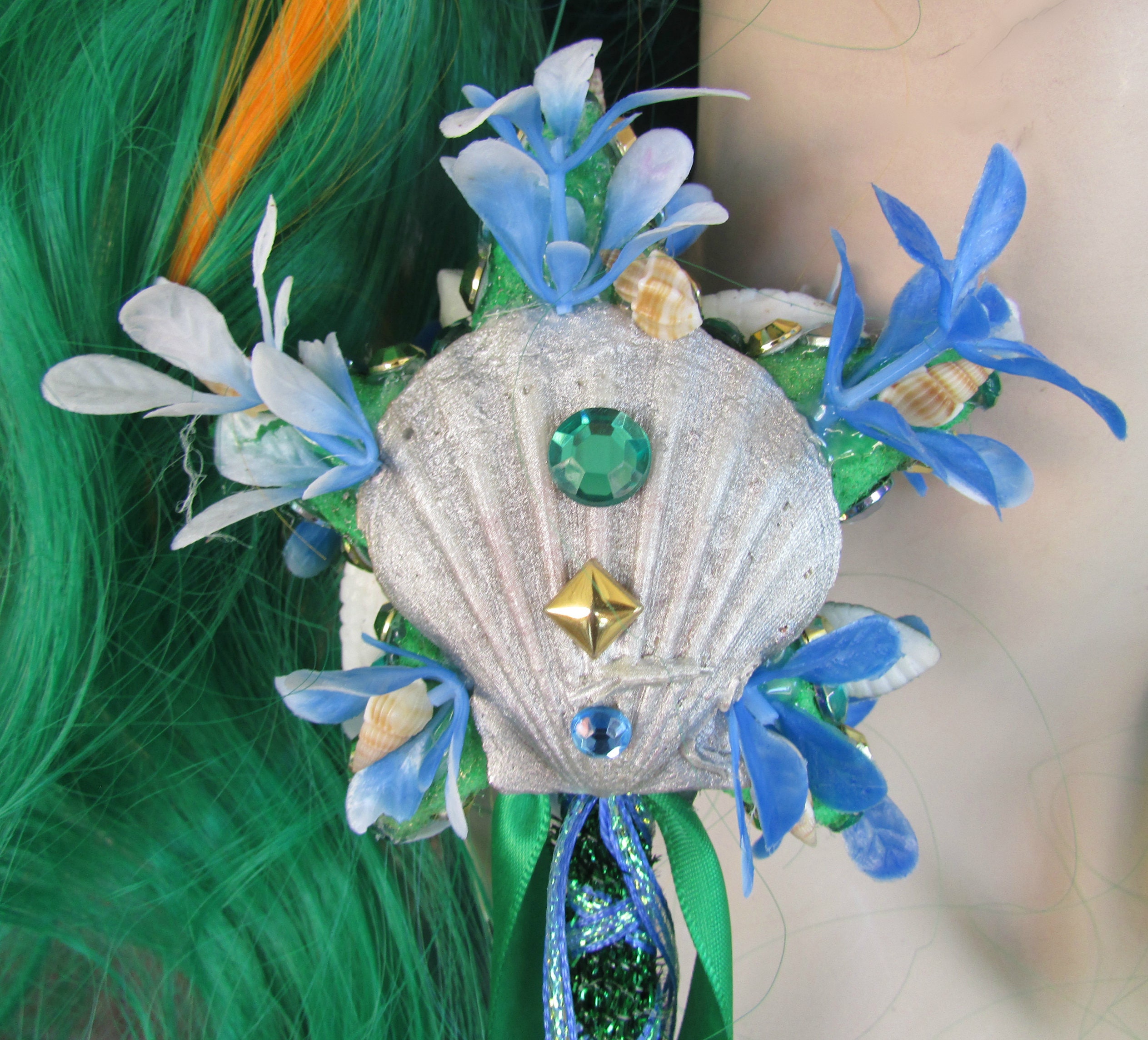 Mermaid Wand, Mermaid Staff, Turtle Wand, Mermaid Accessory, Shell Wand ...