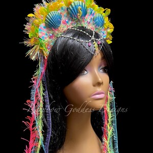 Colorful Mermaid Crown Headband, Mermaid Headdress, Shell Crown ...