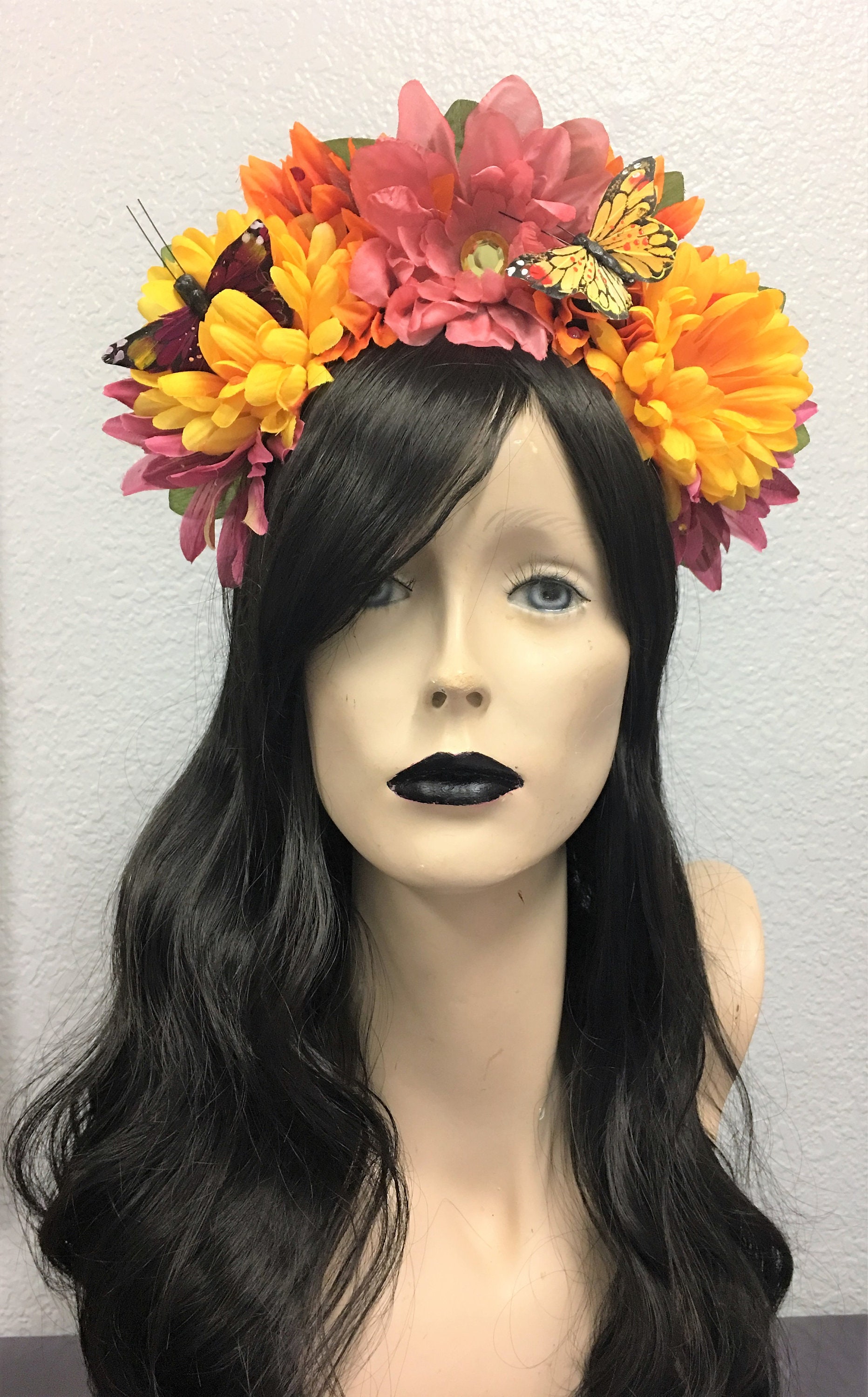 Fall Headdress, Flower Headdress, Flower Headband, Floral Crown, Fall ...