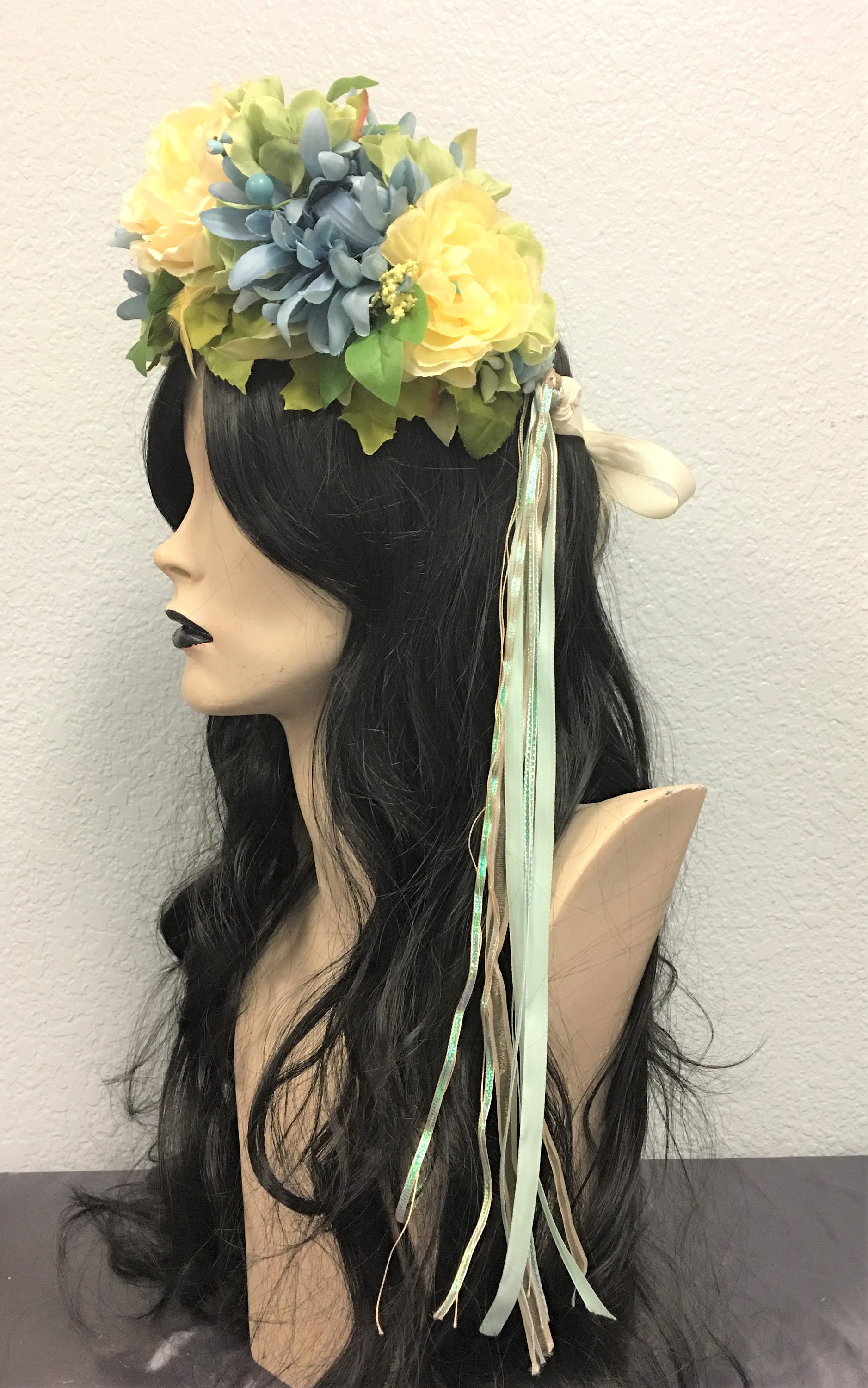 Spring Flower Crown, Flower Head Wreath, Floral Headpiece, Floral ...