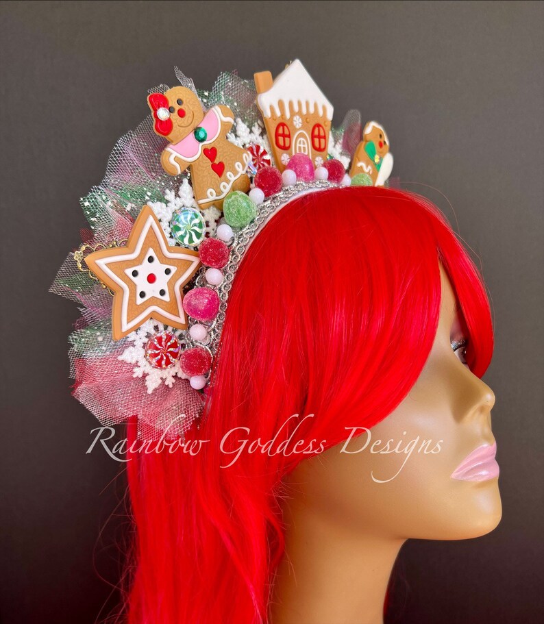 Gingerbread Gum Drop Headdress Peppermint Christmas Headband - Etsy