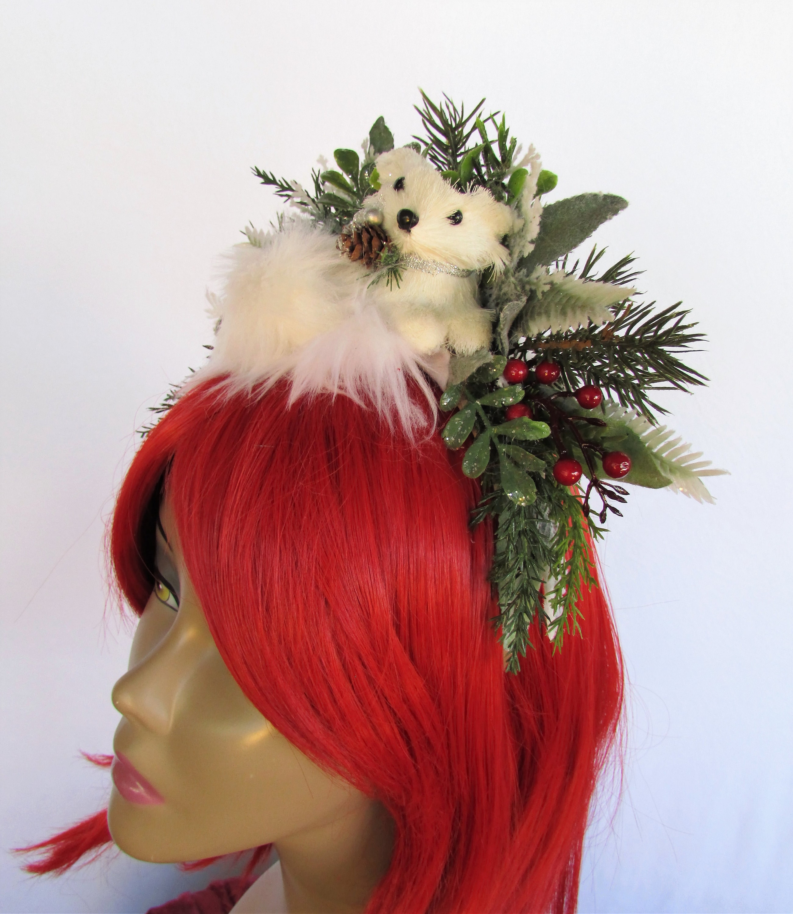 Christmas Fox Headband, Holiday Headband, Christmas Headband Adult ...