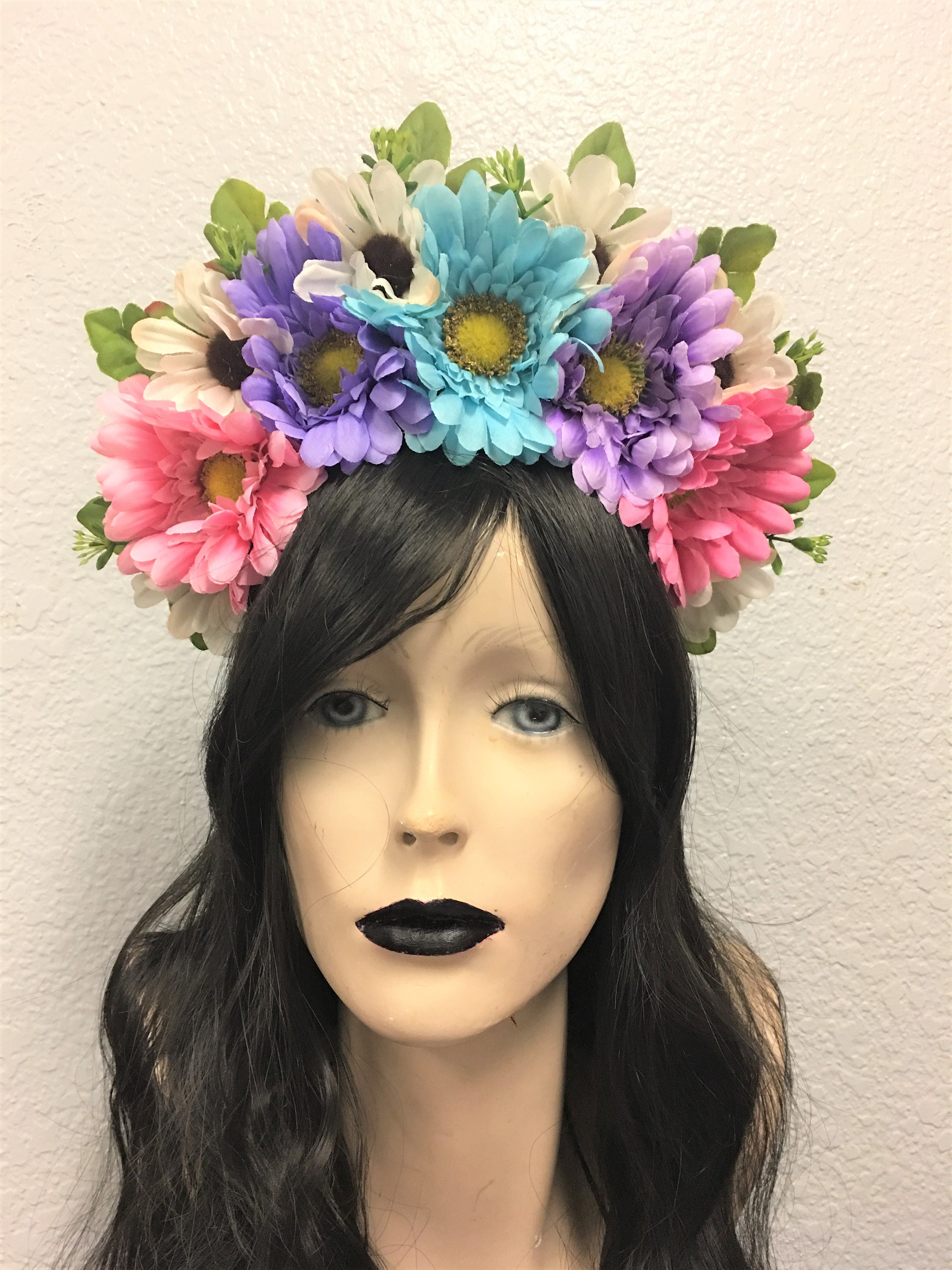 Spring Flower Crown, Floral Crown, Flower Crown Headband, Fairy Crown ...