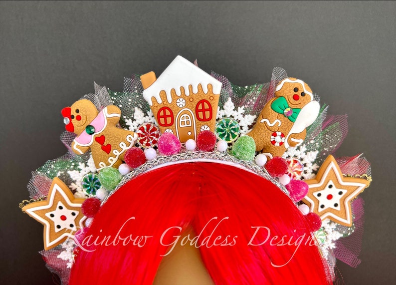 Gingerbread Gum Drop Headdress Peppermint Christmas Headband - Etsy