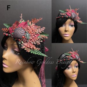 Colorful Mermaid Tiaras, Asymmetrical Sea Goddess Headpieces, Siren ...