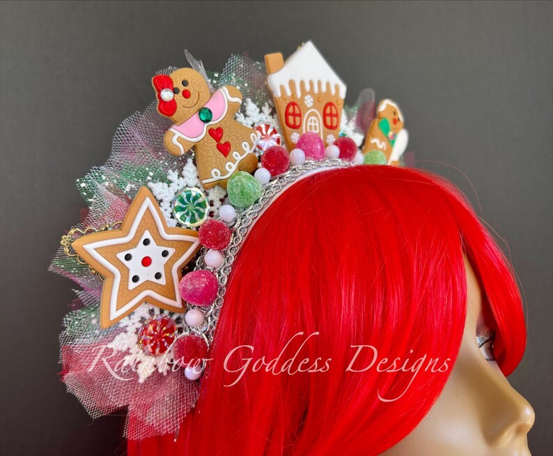 Gingerbread Gum Drop Headdress Peppermint Christmas Headband - Etsy