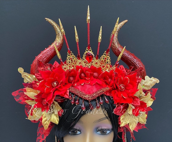 Horned Headdresses - Rainbow Goddess Designs