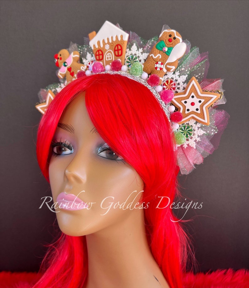 Gingerbread Gum Drop Headdress Peppermint Christmas Headband - Etsy