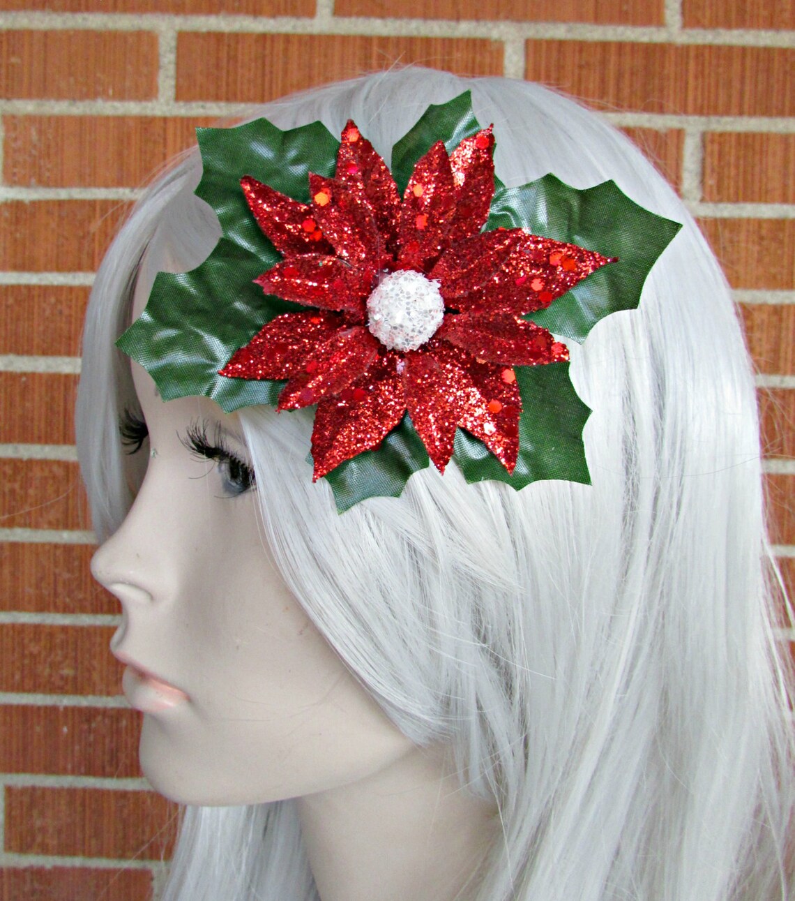 Christmas Hair Clip Holiday Hair Clip Holiday Hair Piece - Etsy