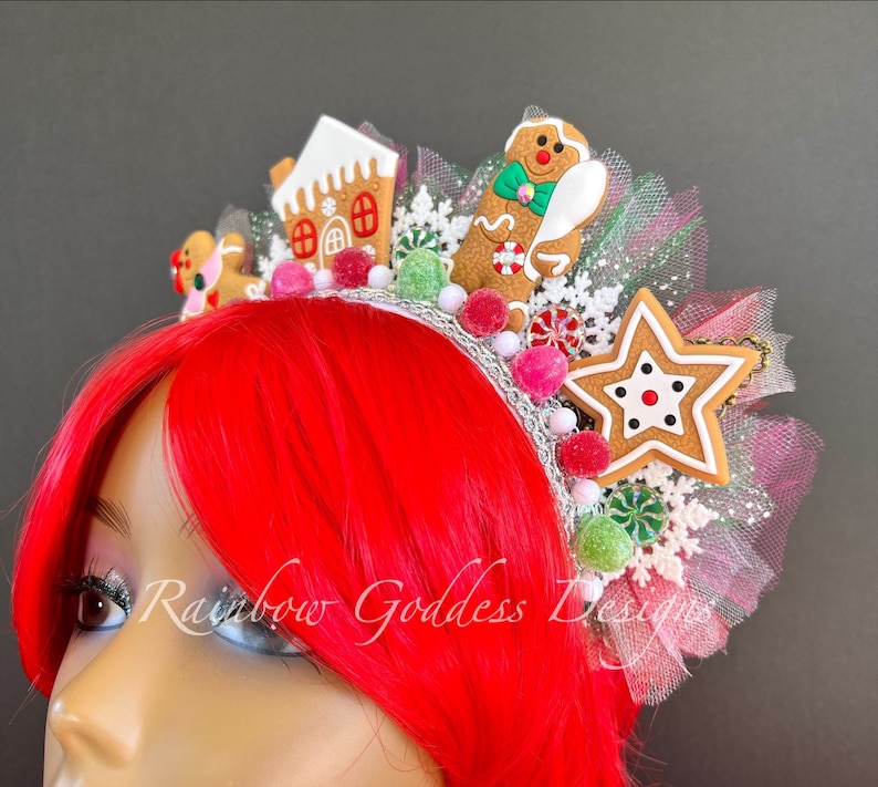 Gingerbread Gum Drop Headdress Peppermint Christmas Headband - Etsy