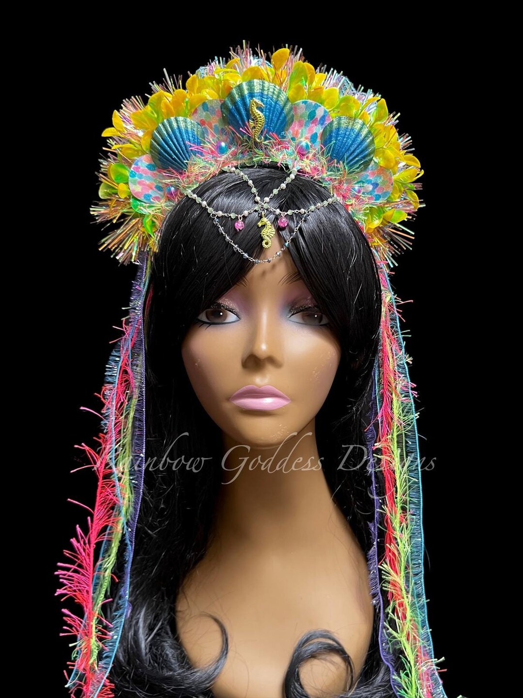 Colorful Mermaid Crown Headband, Mermaid Headdress, Shell Crown ...