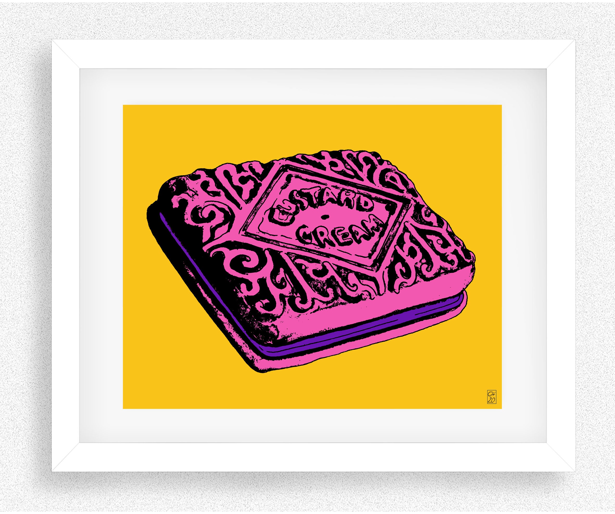 Brilliant Biscuit Print Pop Art Print Custard Cream House - Etsy UK