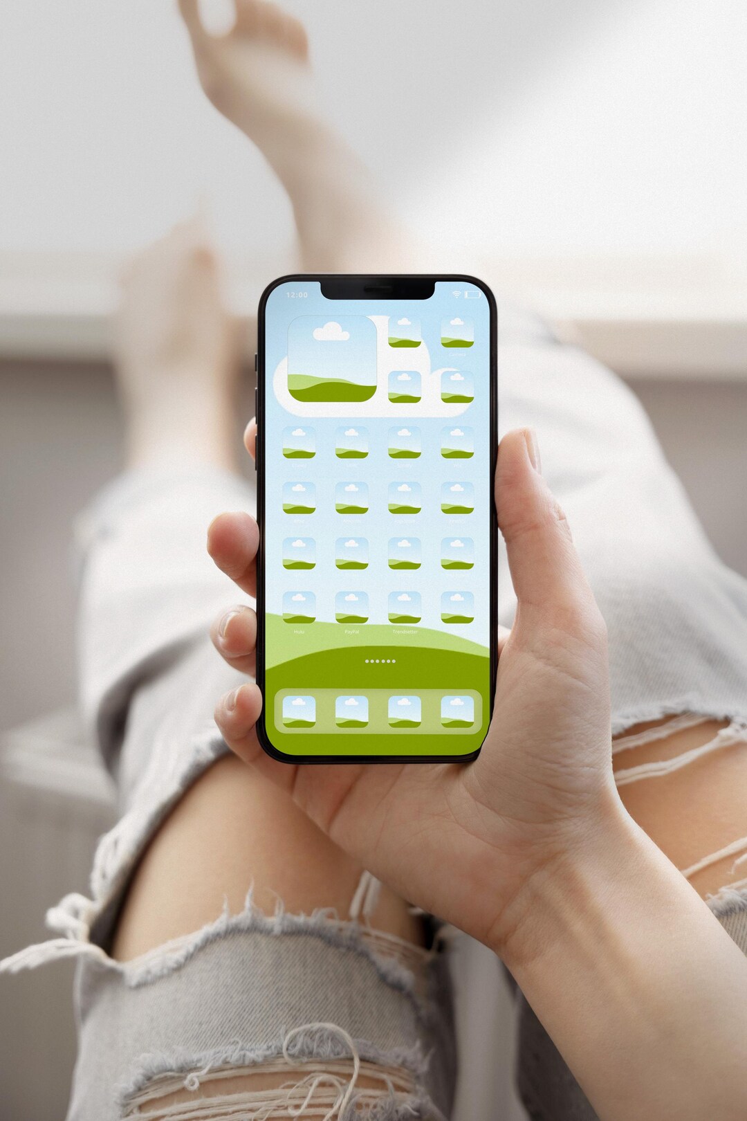Ios App Icons iPhone Screen Mockup Canva Template, Diy Ios App Screen ...