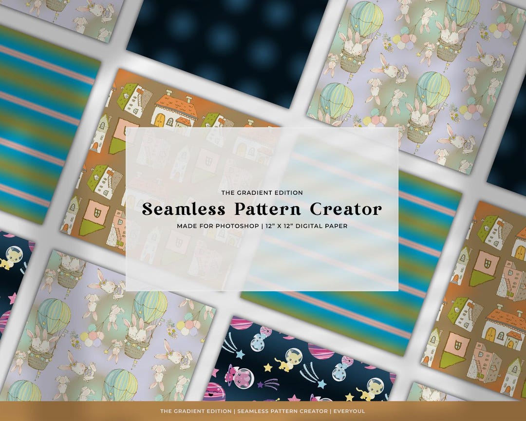 The Gradient Seamless Pattern Creator, Seamless Pattern Maker, Seamless ...