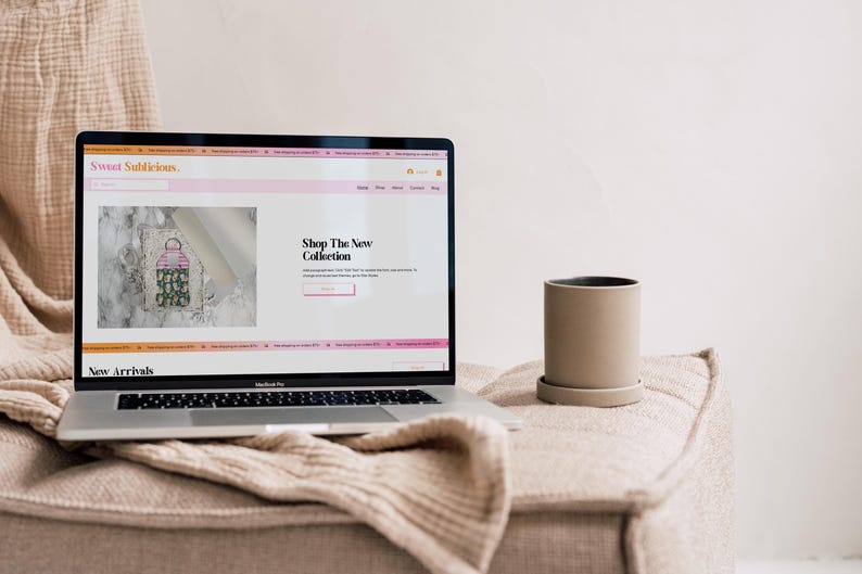 Wix Website Template Diy Sweet Sublicious Trendy Ecommerce Template ...