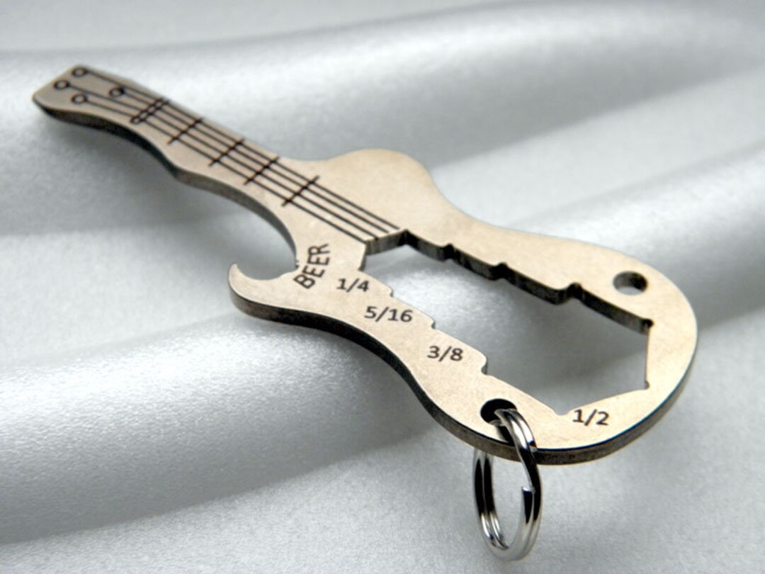 Mini Multitool Pockettool Bushcraft Survival Custom Keychain Ukulele ...