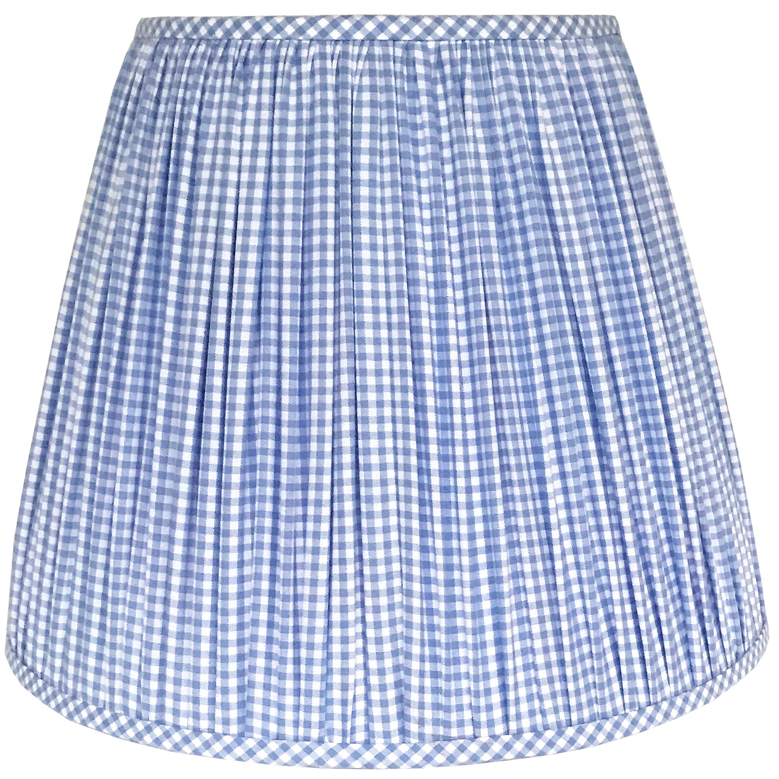 Periwinkle Blue Gingham Pleated Lamp Shade Small Multiple - Etsy