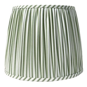 Green Gathered Ticking Stripe Lamp Shade - Multiple Colors & Sizes - Etsy