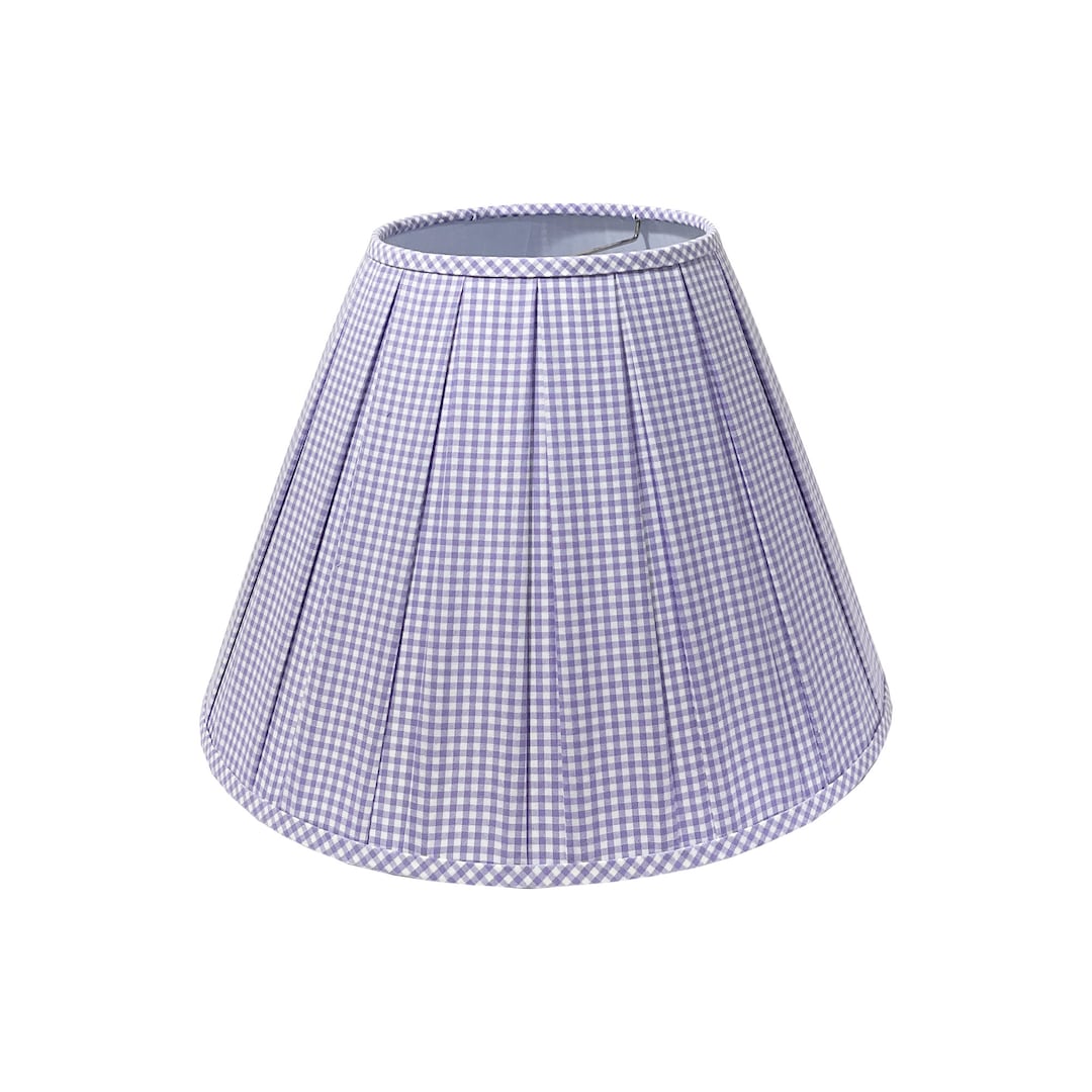 Box Pleated Gingham Lamp Shade, Small Multiple Sizes and Colors ...