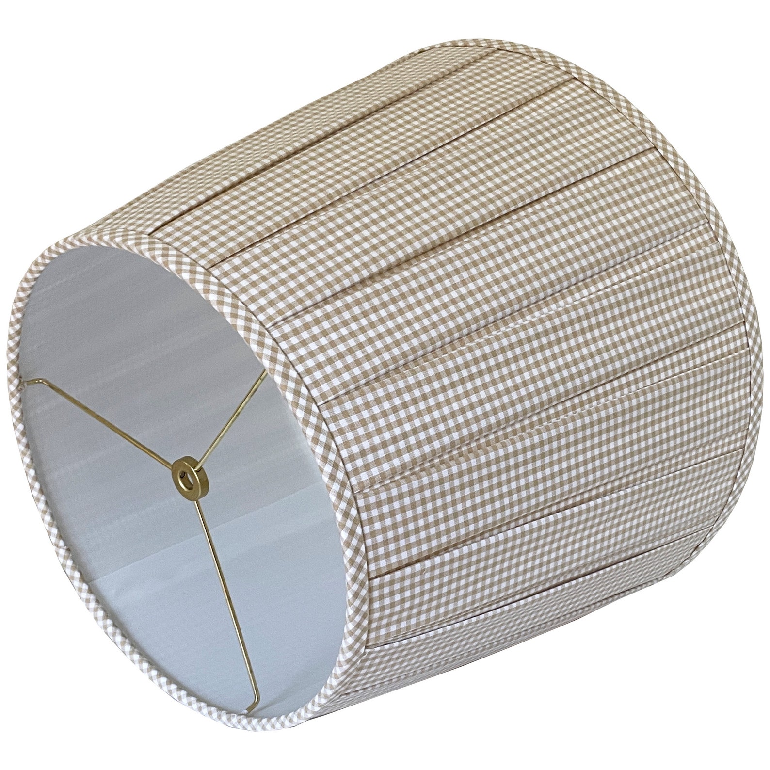 Box-pleated Check Lamp Shade - Multiple Colors & Sizes - Etsy