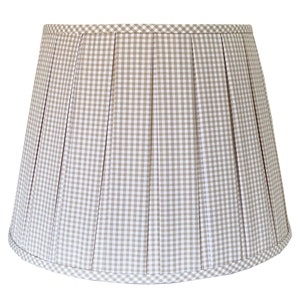 Box-pleated Check Lamp Shade - Small - Multiple Colors & Sizes - Etsy