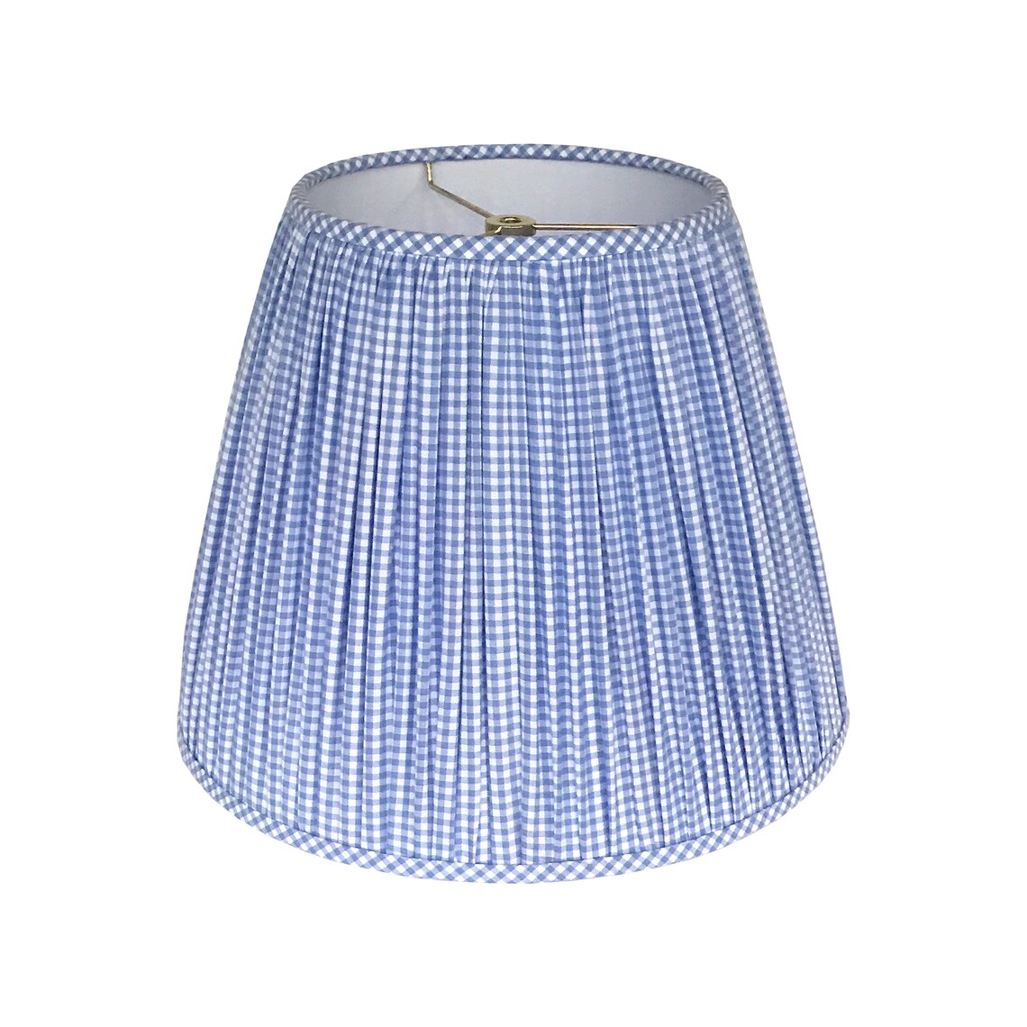 Periwinkle Blue Gingham Pleated Lamp Shade Small Multiple - Etsy