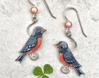 Robin Earrings - Etsy