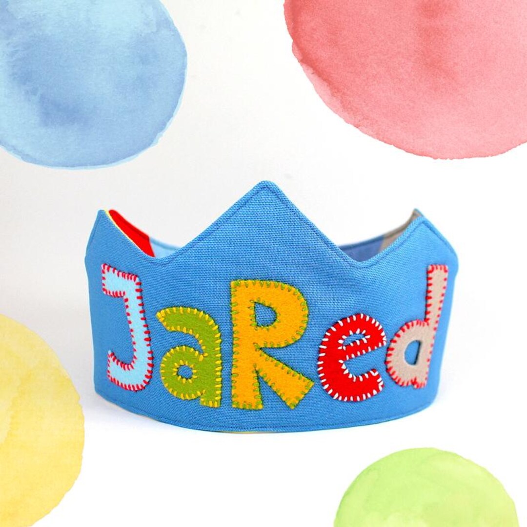 Boy Birthday Crown - Party Crown - Boy Crown - Fabric Crown Boys ...