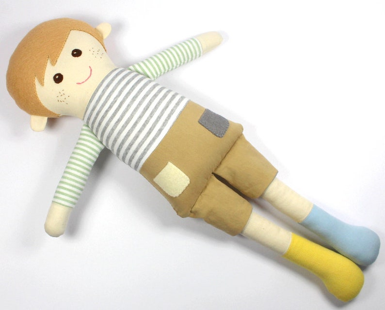Boy Rag Doll Cloth Doll for Boys Fabric Rag Doll | Etsy
