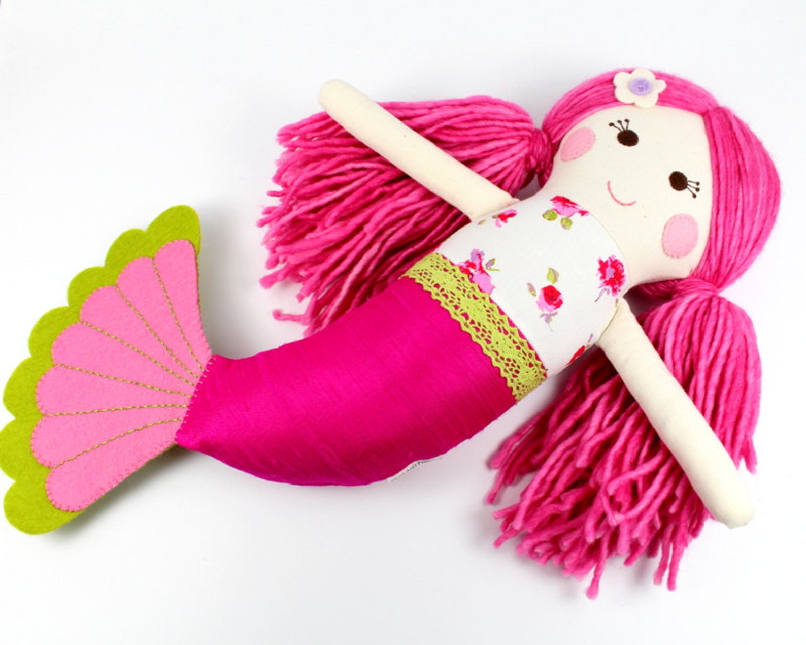 Mermaid Doll | Mermaid Cloth Doll | Plush Toy | Softie Doll | Little ...
