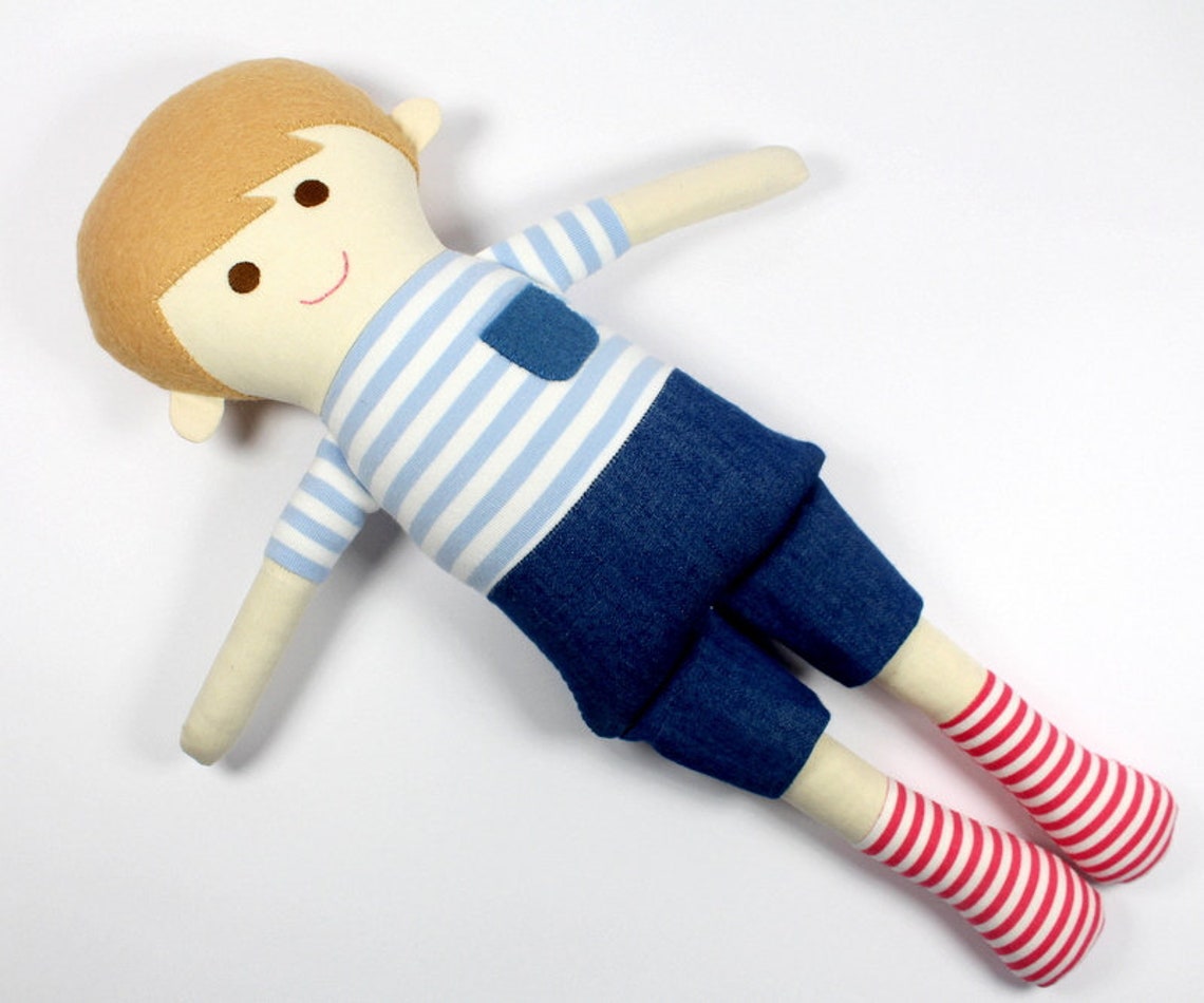 Boy Rag Doll Cloth Doll for Boys Fabric Rag Doll - Etsy