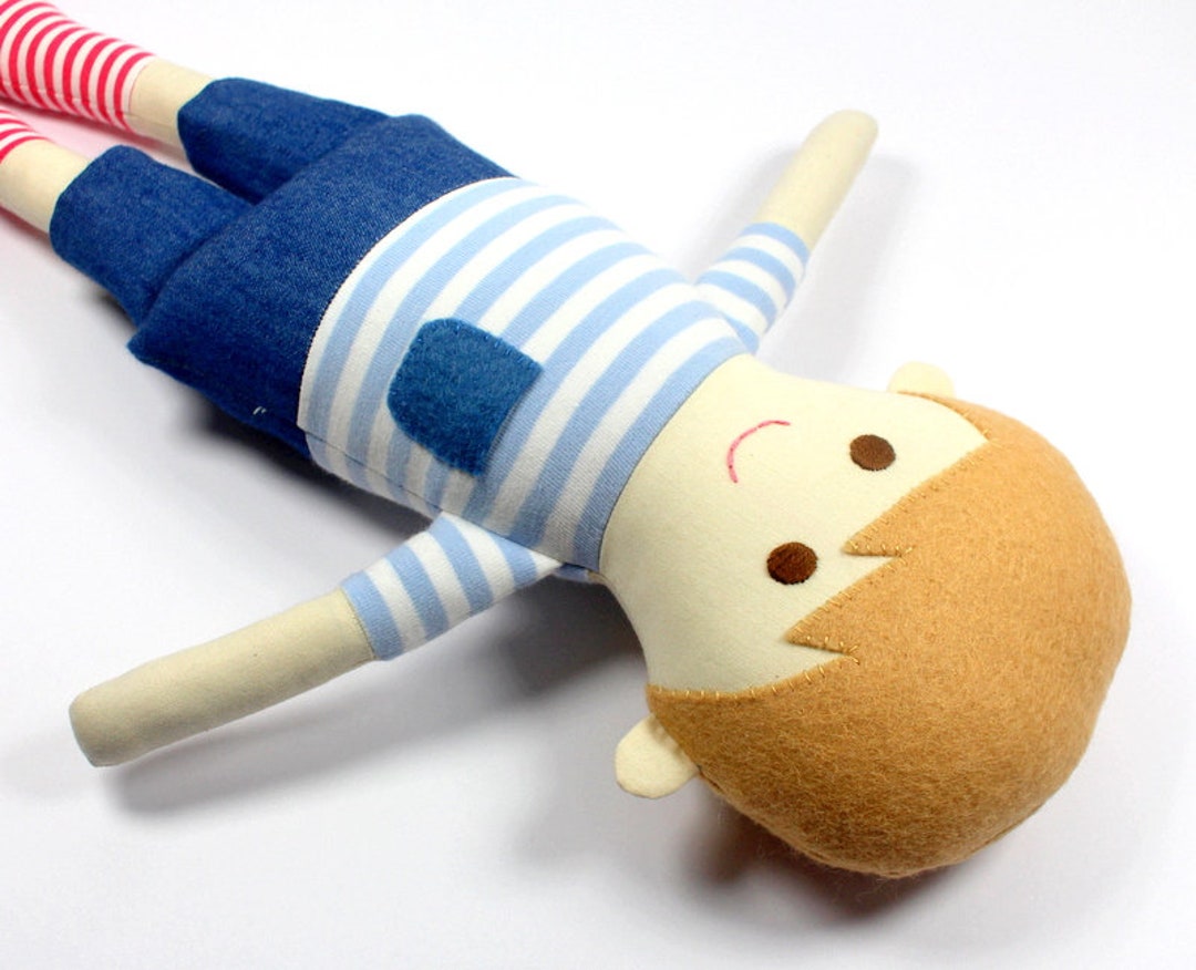 Boy Rag Doll Cloth Doll for Boys Fabric Rag Doll Sebastian Doll for Boy ...