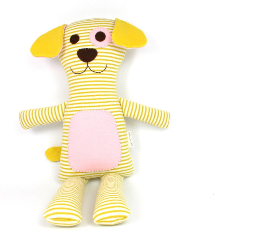 Plush Toy Dog Organic Plush Dog Stuffed Animal Dog - Etsy